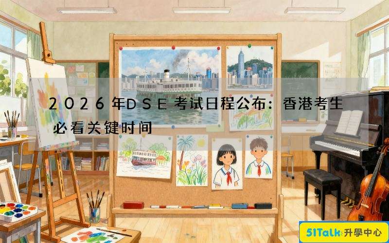 2026年DSE考试日程公布：香港考生必看关键时间-51Talk香港升学中心